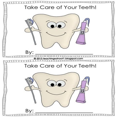 dental health mini book (buku mini kesihatan gigi) | PDF