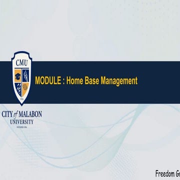 Home Based Management | PPT