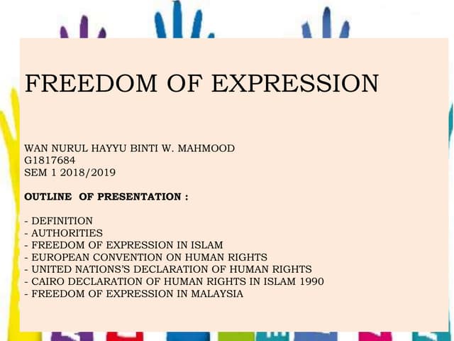 Freedom of expression | PPTX | Crime & Harmful Acts to Individuals ...