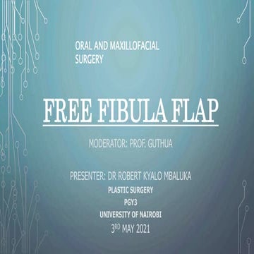 Free fibula flap OMFS 2021 journal club presentation | PPTX