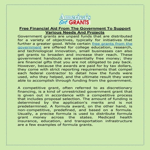Financial assistance | DOCX
