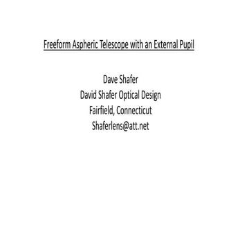 Freeform aspheric talk | PPTX