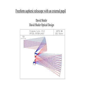 Freeform aspheric telescope with an external pupil | PPTX