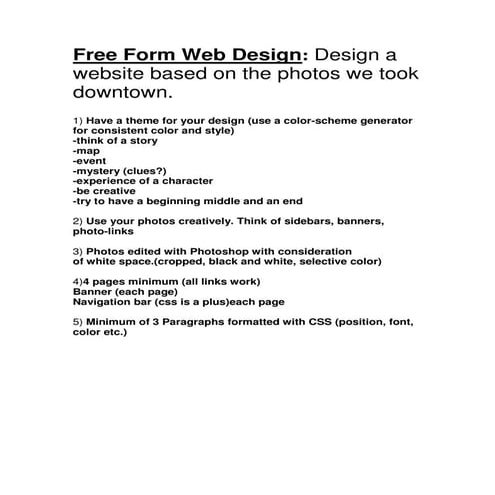 Free form web design | PDF