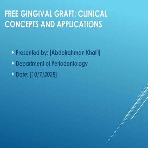 Free gingival graft | PPTX