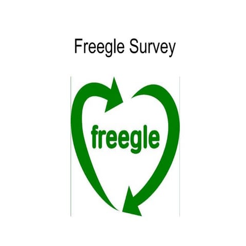Freegle User Survey as visual display - BH | PPT