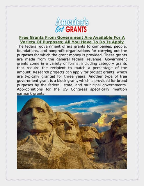 Government Grants Powerpoint | PPT
