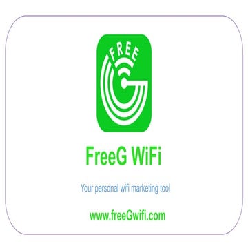 FreeG WiFi Introduction | PPT