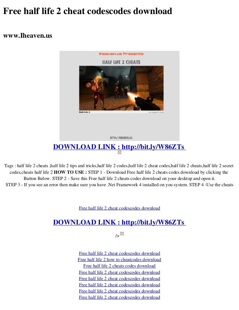 Half Life 2 Cheat Codes Pearlsos