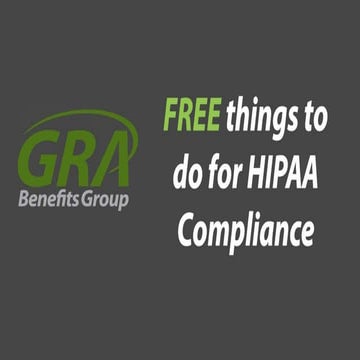Free HIPAA Compliance Actions to do Now | PPTX