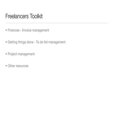 Freelance toolkit.key