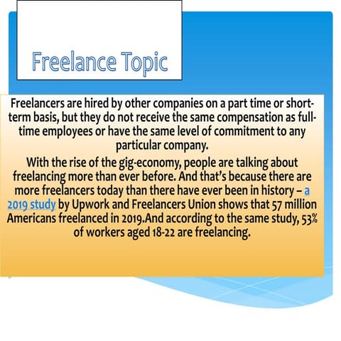 Freelance Topic | PPTX