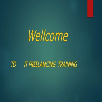 Freelancing training | PPT