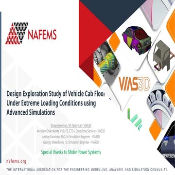 Design Exploration Study of Vehicle Cab Floor Under Extreme Loading ...