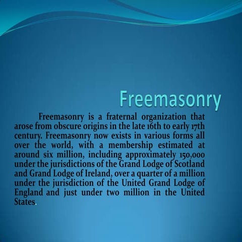 Freemasonry | PPT