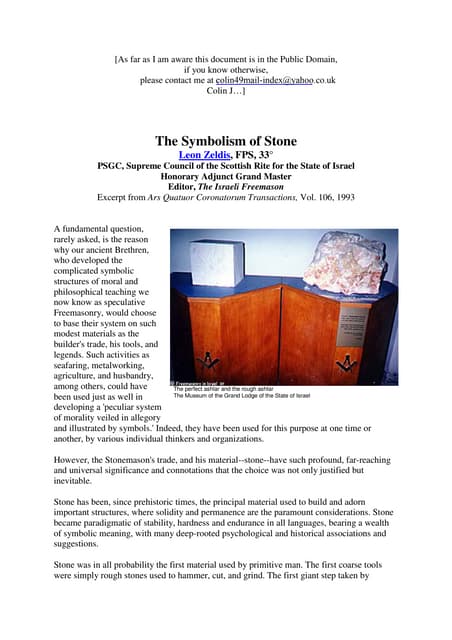 Freemasonry 043 rough and perfect | PDF