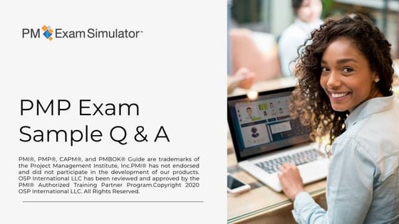 Free PMP Exam Sample Question of the Week | PPT