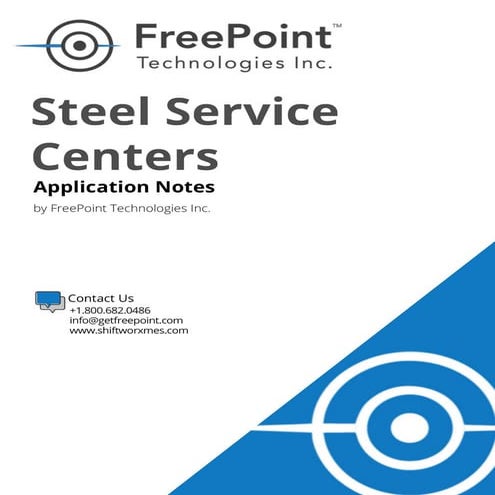 Whitepaper - FreePoint Technologies Steel Service Centers Manufacturers ...