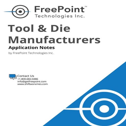 Whitepaper - FreePoint Technologies Tool & Die Manufacturers ...