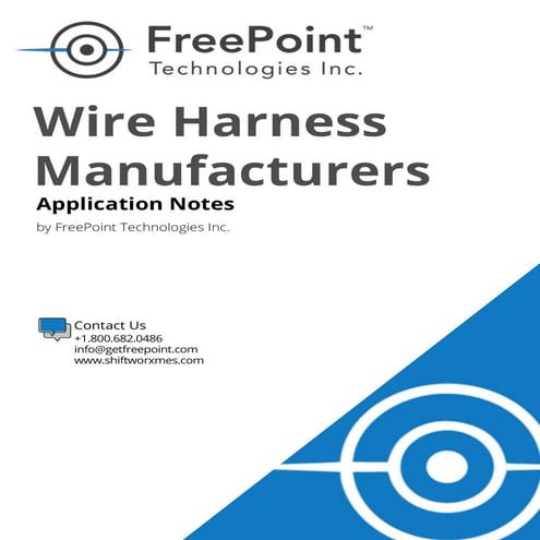 Whitepaper - FreePoint Technologies Wire Harness Manufacturers ...