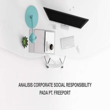 Analisis CSR pada PT. Freeport | PPTX