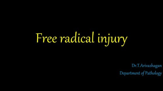 Free radical induced injury | PPT
