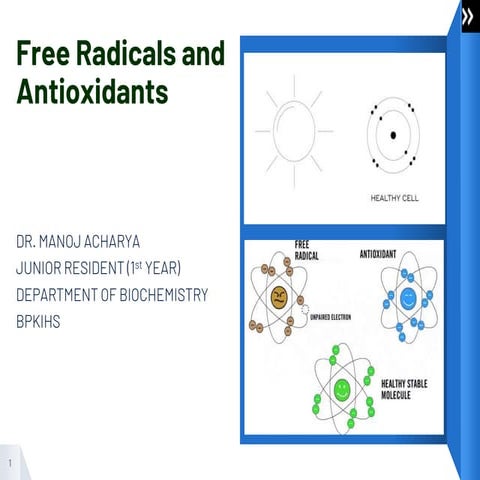 free radicals and antioxidants.pptx | Chemistry | Science