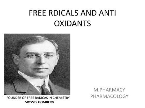Mechanisim and generation of free radicals | PPTX