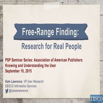 Kate Lawrence presentations