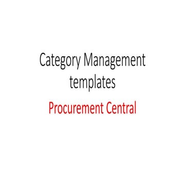 Free set of templates to Super Charge your Category Management Program ...