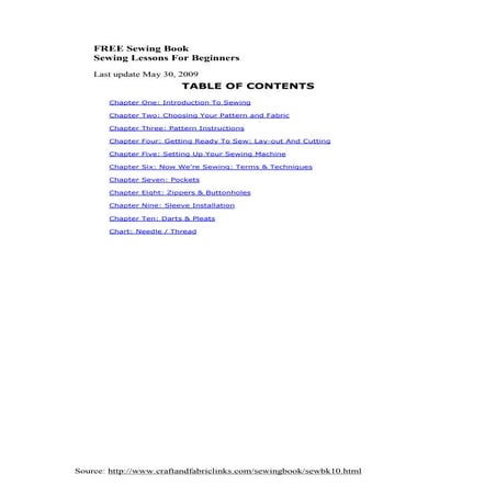 Free sewing book | PDF