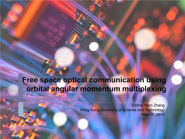 FREE SPACE OPTICAL COMMUNICATION