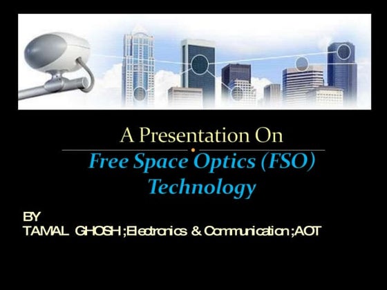 Free space optics (FSO) | PPT