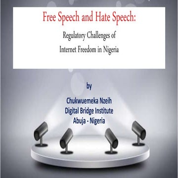 Free Speech and Hate Speech: Regulatory Challenge of Internet Freedom ...