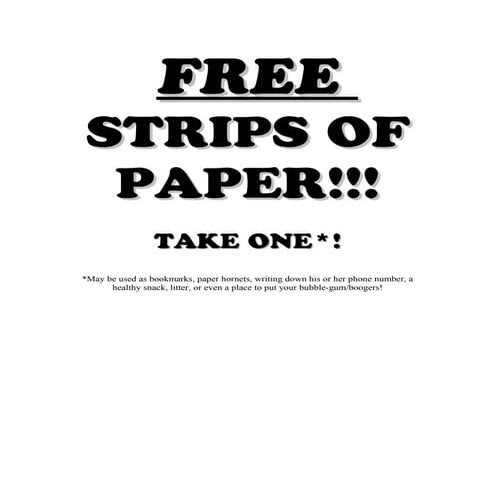 Free Strips Of Paper | DOC