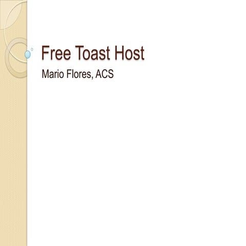 Free toast host | PPTX