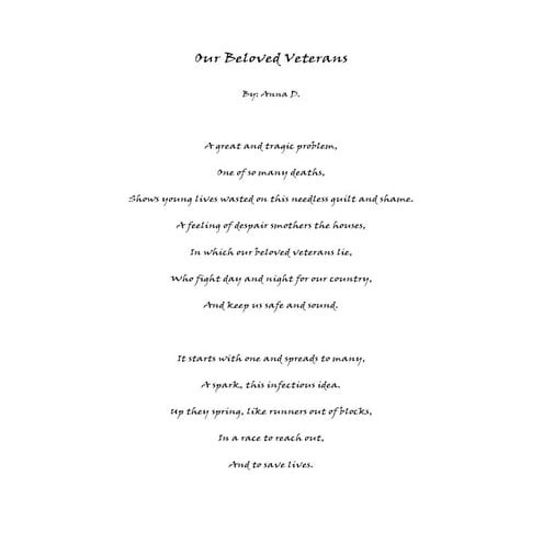 Free Verse Poem | PDF