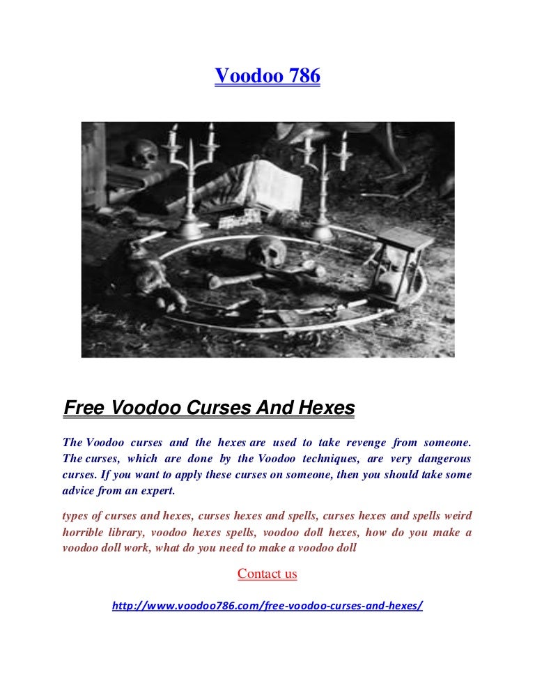 Free voodoo curses and hexes