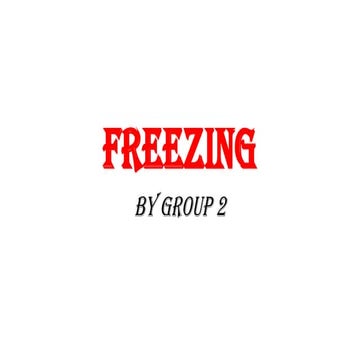 FREEZING IN FOOD PROCESSING AND PRESERVATION | PDF