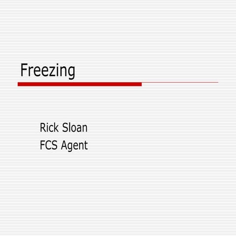 Freezing | PPTX