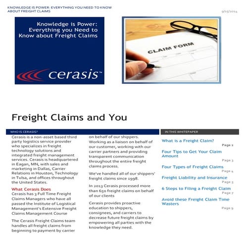 Freight claims-whitepaper | PDF
