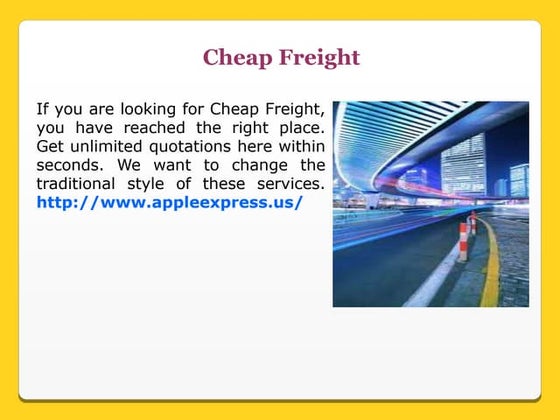 Freight Produce | PPT