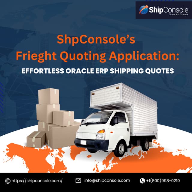 Freight Quoting Application | ShipConsole | PDF