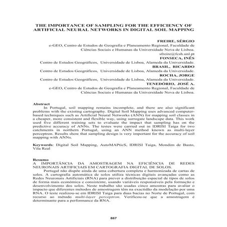 THE IMPORTANCE OF SAMPLING FOR THE EFFICIENCY OF ARTIFICIAL NEURAL ...