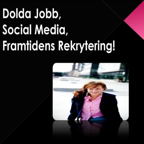 Dolda Jobb, Social Media, Framtidens Rekrytering! | PPT