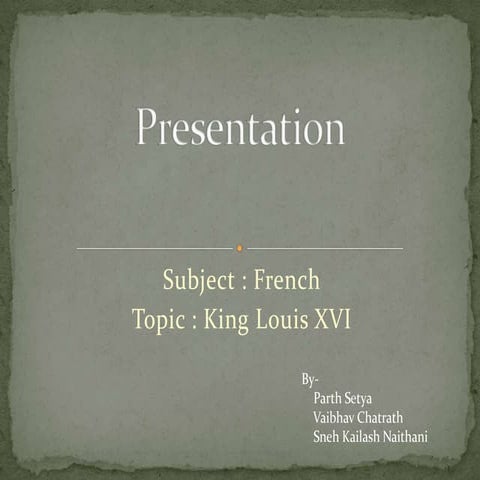 French | PPT
