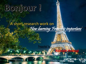 Reasons for learning french | PDF