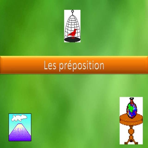 Prepositions of french