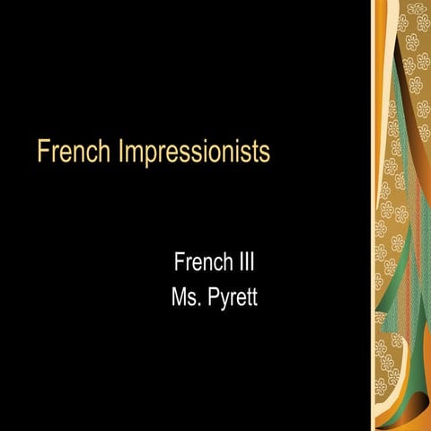 French Impressionism | PPT