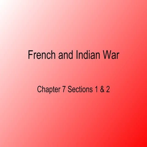 French and indian war | PPT